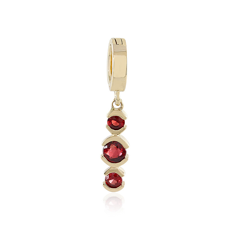 Gouden hanger met een Tanzania robijn-9160SY | Juwelo sieraden