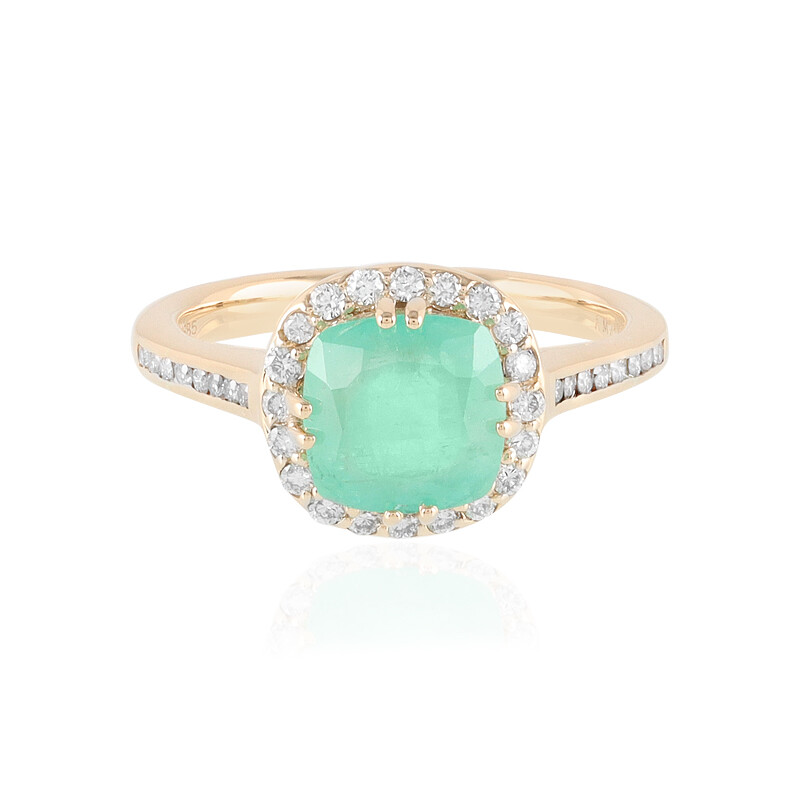 Gouden ring met een Russische smaragd (AMAYANI)-3246BD | Juwelo sieraden