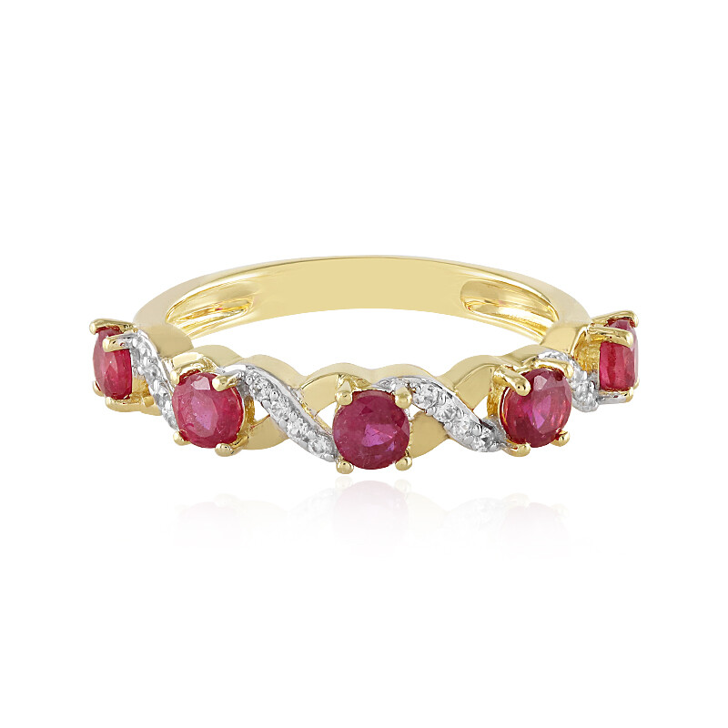 Zilveren ring met Madagaskar Robijnen-3092FI | Juwelo sieraden