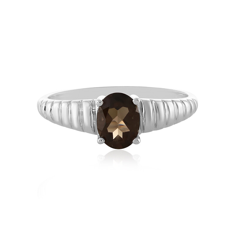 Braziliaanse Rookkwarts 925 zilveren ring, 0,988 ct