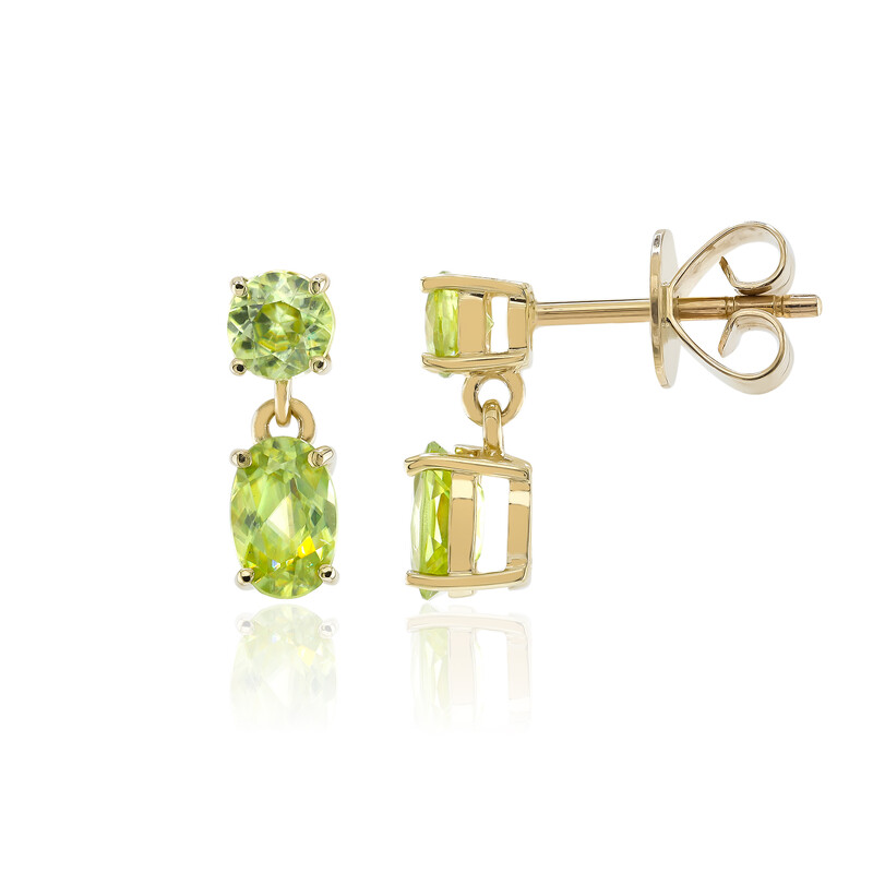 Capelinha Sphene Gouden Oorbellen, 1.19ct Brazilië