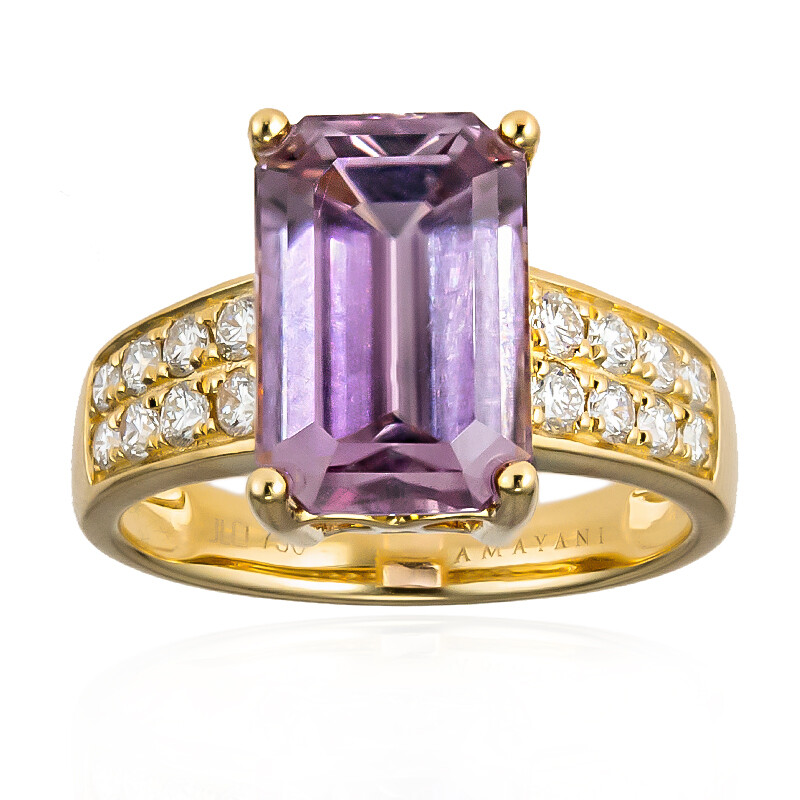 Gouden ring met een Roze diaspoor (AMAYANI)-9156EC | Juwelo sieraden