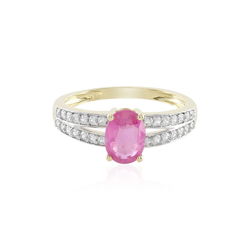 Gouden ring met een Madagaskar Roze Saffier-9632JO | Juwelo sieraden