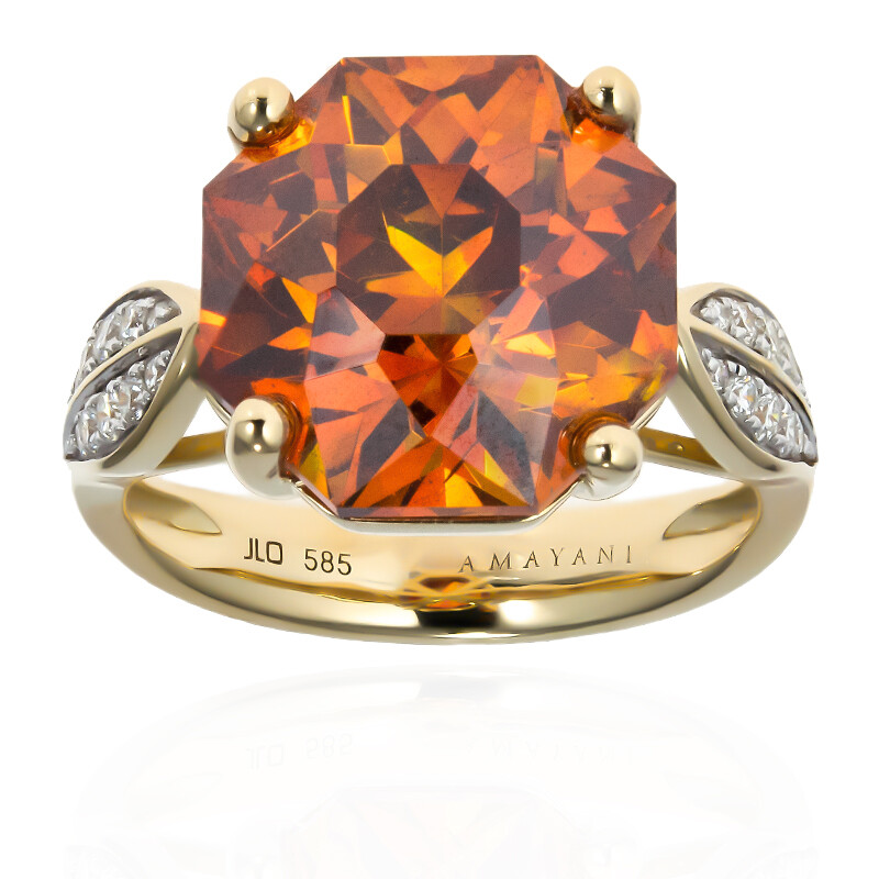 Gouden ring met een sfaleriet (AMAYANI)-2399PG | Juwelo sieraden