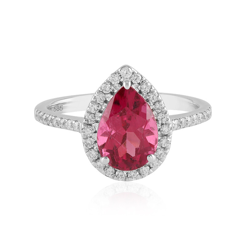 Gouden ring met een rubeliet (AMAYANI)-8278IY | Juwelo sieraden